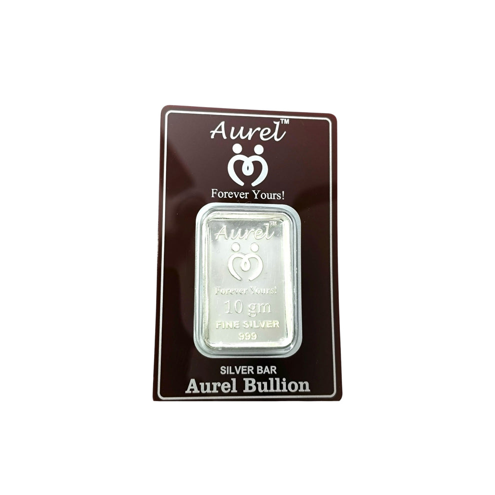 Aurel 10 Gram Silver Bar With 999 Purity – Aurel Forever Yours!
